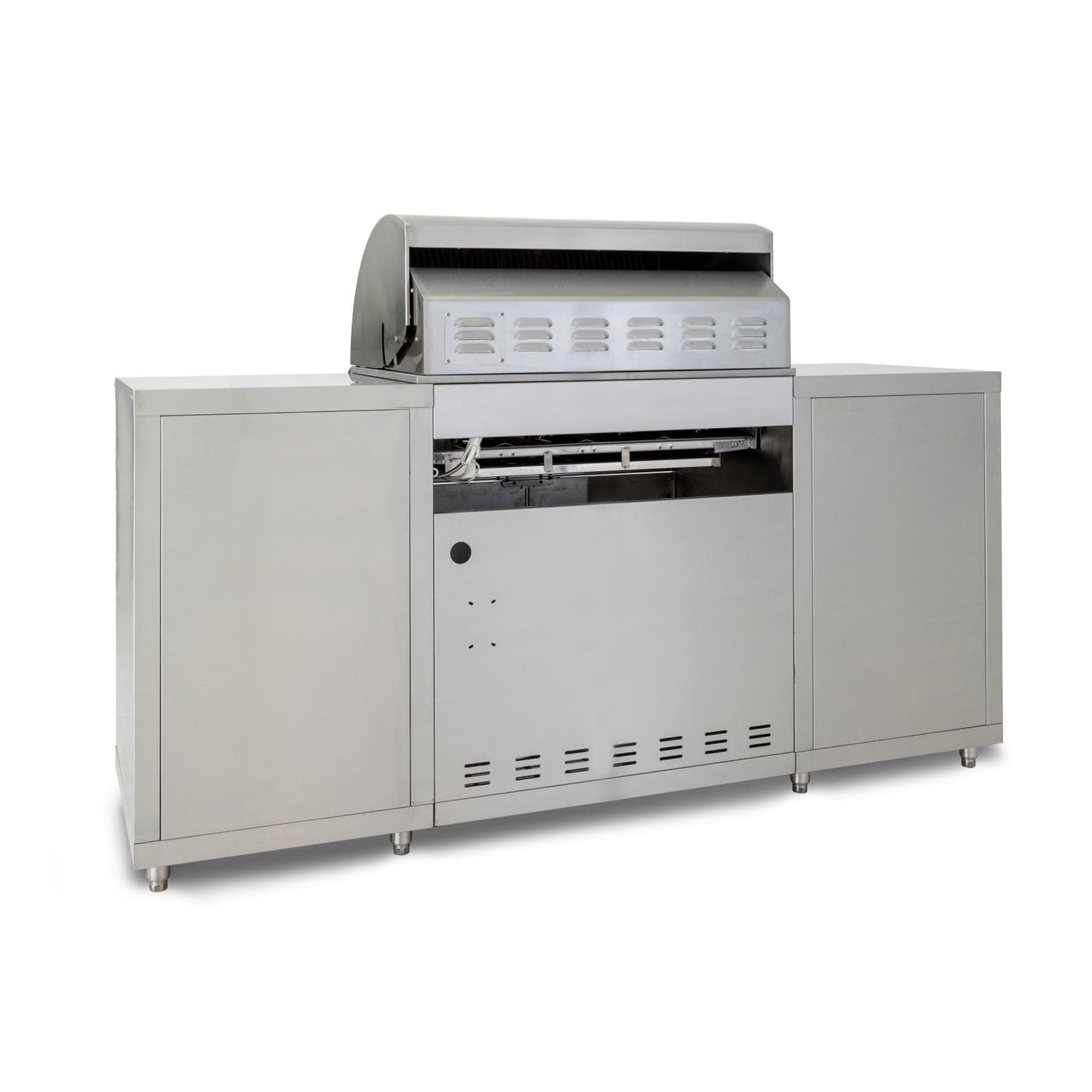 Blaze 6 ft Stainless Steel BBQ Island w/ Premium LTE 32 in. Gas Grill ...