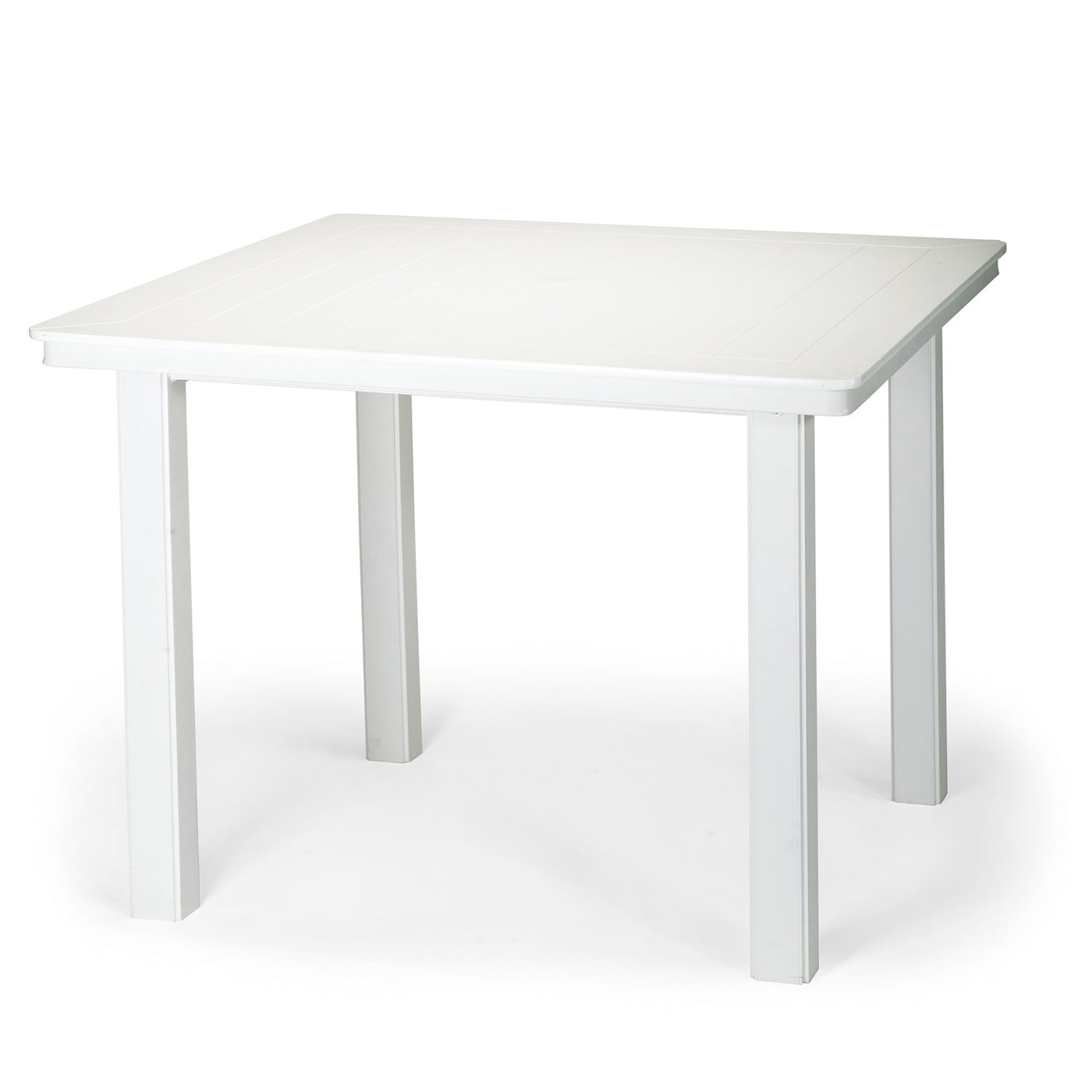 Telescope Casual Slat Dining Table Height With 42" Square Table Top ...