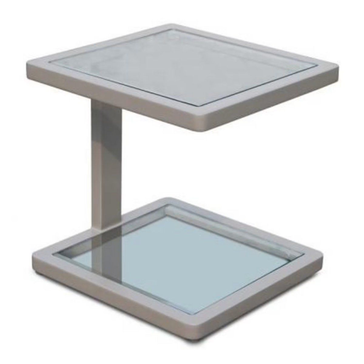 Skyline Design North Auxiliary Table with Glass — Bespoke Patio